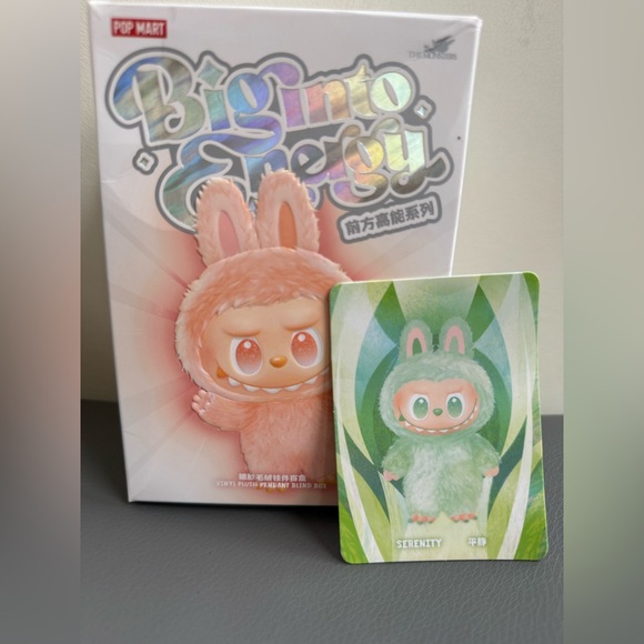 POP MART | Toys | Labubu Popmart Serenity Green V3 Big Into Energy ...
